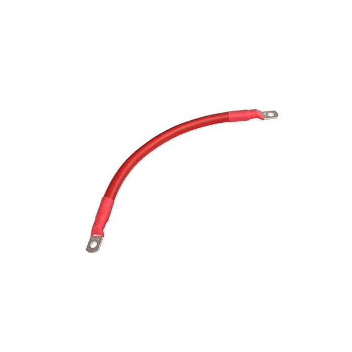Buy 30cm 50mm2 heavy duty red battery cable link with eyelets to ...