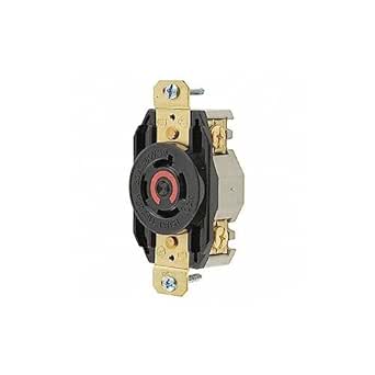 Locking Devices, Twist-Lock, Industrial, Flush Receptacle, 20A 3-Phase ...