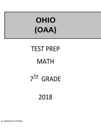 7th Grade Ohio OAA Test Prep, Syudy Guide: 7th Grade Ohio Achievement ...