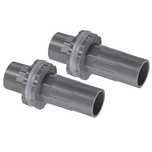 PATIKIL PVC Water Tank Pipe Fitting 3/8″ ID DN10, 3 Pack Straight Tube ...