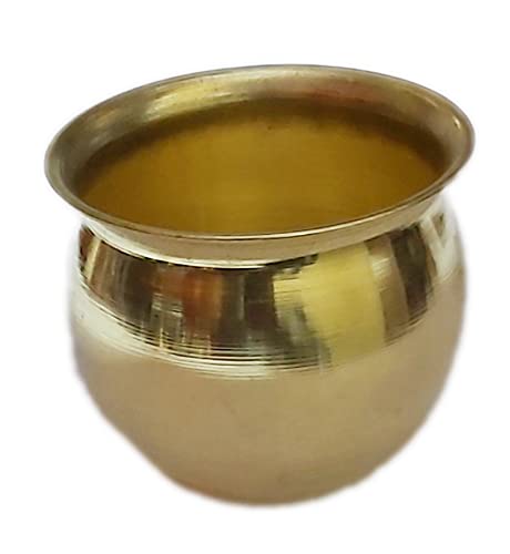 Buy PARIJAT HANDICRAFT Brass Kalash, Handmade Indian Brass Kalash ...