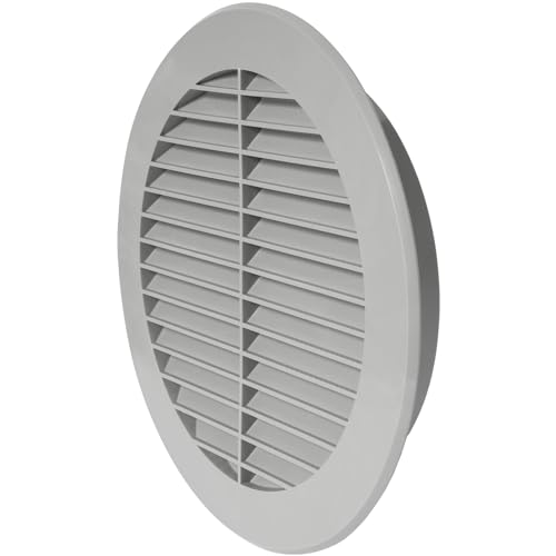 6 Inch / 150 mm Vent Cover White – Round Soffit Vent – Air Vent Louver ...