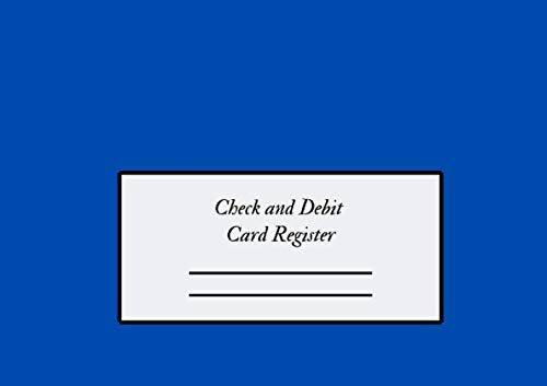 Check and Debit Card Register: Bank Register Book | Transaction ...