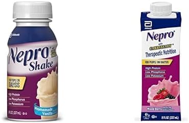 Amazon.com : Nepro Nutrition Shake for People on Dialysis, Vanilla, 8 ...