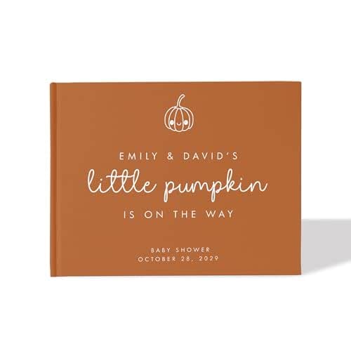 Amazon.com: Little Pumpkin Baby Shower Guest Book – Fall Harvest Sign ...