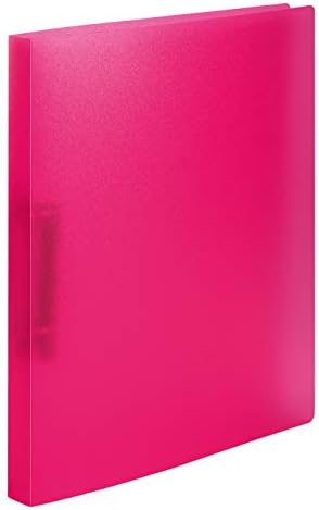 HERMA Ring Binder Translucent in Pink, A4, 25 mm Spine, Slim 2-Ring ...