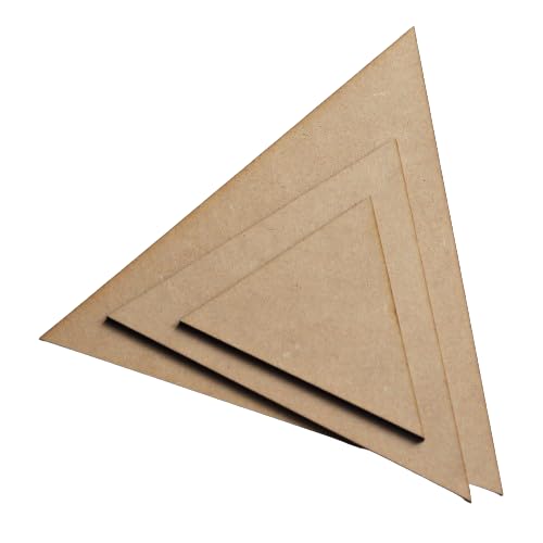 Kala-kaal MDF Triangle shaped Based for Painting and Craft| Triangle ...