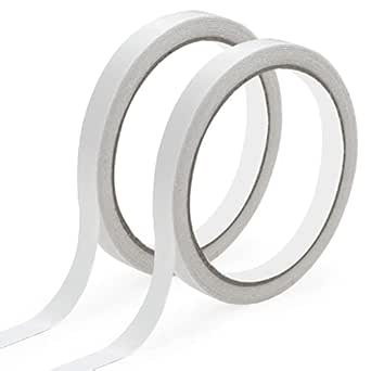 2 Roll Double Sided Sticky Tape, 0.39inch Practical Super Adhensive ...