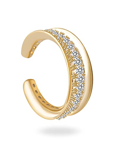 Amazon.com: JG 14K Gold Ear Cuff Hypoallergenic Lightweight Gold ...