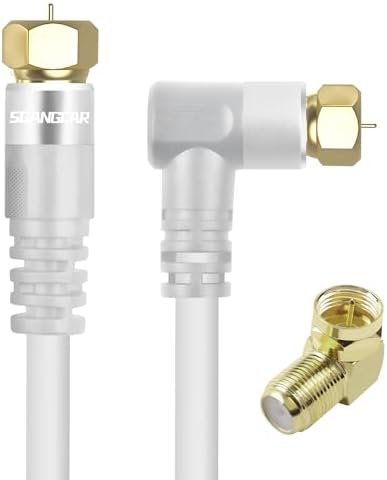 Amazon | Postta アンテナケーブル 10M 同軸ケーブル テレビ用 S-5C-FB（RG6) 4K8K 地デジ・BS・CS・CATV放送対応 金メッキプラグ F型プラグ ホワイト ...