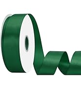 Amazon.com: LoomJoyz Double Faced White Satin Ribbon 1-1/2 Inch × 100 ...