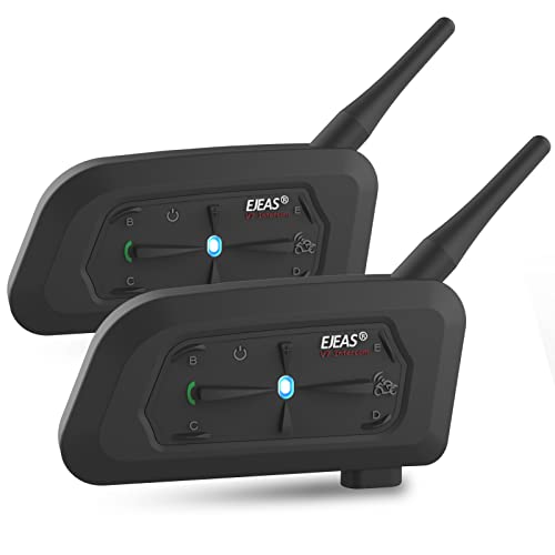 EJEAS V7 Motorcycle Bluetooth Headset Intercom, Bluetooth5.1 800m ...