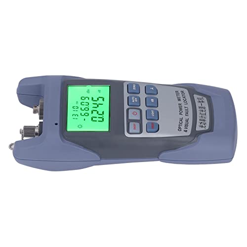 Optical Power Meter, Grey 650nm Fiber Optic Cable Tester High Accuracy ...