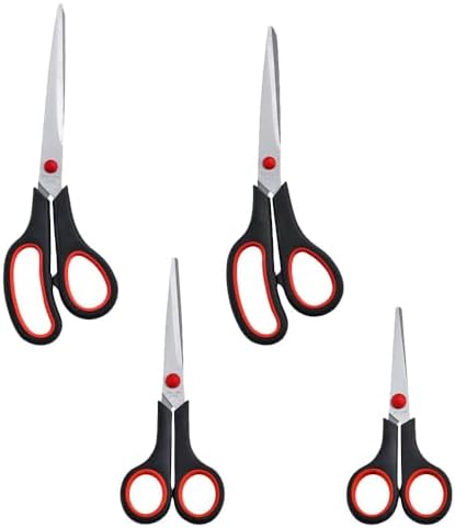 SKOCHE Scissors 8 Inch Multipurpose Scissors Bulk 15 Pack, Ultra Sharp ...