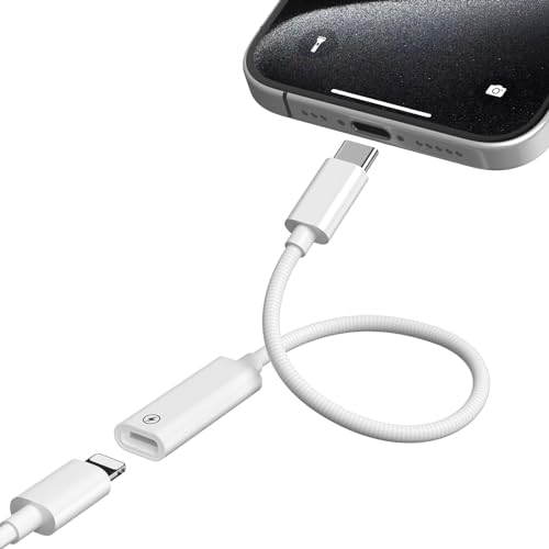 Amazon.com: USB C to Lightning Charge Cable Adapter for Apple iPhone 16 ...