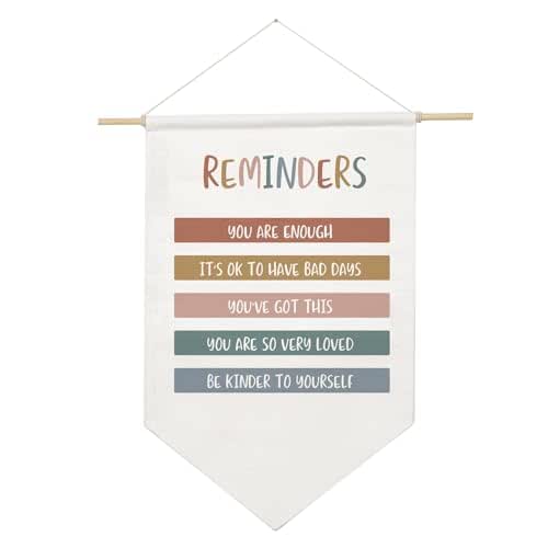Amazon.com: Positive Affirmations Poster, Mental Health Reminders Wall ...