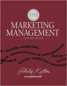 Marketing Management 11th Edition (Eleventh Edition By Philip Kotler ...