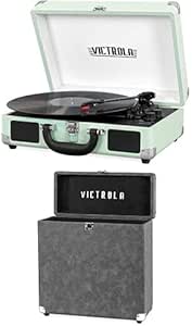 Amazon.com: Victrola Vintage 3-Speed Bluetooth Portable Suitcase Record ...