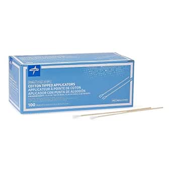 Medline MDS202000 Sterile Cotton Tipped Applicator, 6-Inch (Pack of ...