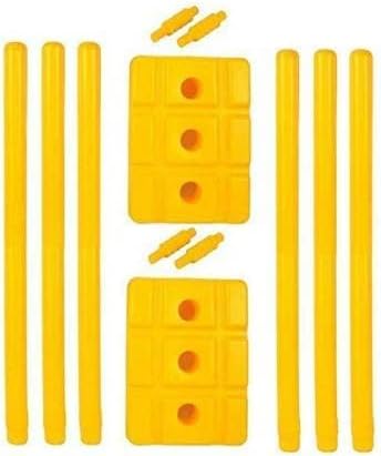 Buy GRS India Best Heavy Plastic Cricket Stumps Set - 3 Stumps + 2 ...