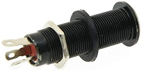 Dopro Black Mono Guitar Bass Barrel Jack Cylinder Input Output Jack 3 ...