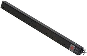 Amazon.com: LINDY 12 Way Vertical Mount PDU with UK Mains Sockets - Switched 3m : Electronics