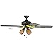 Honeywell Touchdown 48-Inch Football Ceiling Fan with Amber Shade ...