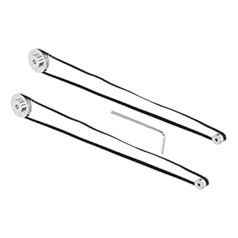 Timing Belt Pulley, Synchronous Wheel Aluminium Alloy 2 Sets Wide ...