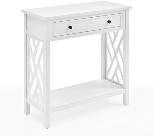 Amazon.com: Alaterre Furniture Coventry 32" W Wood Console Table with 4 ...