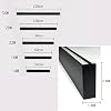 Amazon.com: Mjsdjof Black Linear Metal Long Wall Lamp, Creative One ...