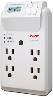 APC Wall Outlet Multi Plug Extender, P4GC, (4) AC Multi Plug Outlet ...