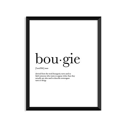 Amazon.com: Bougie definition - Unframed art print poster or greeting ...