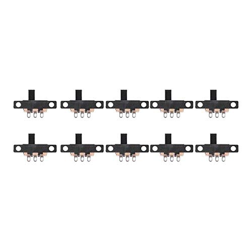 BIG BOOM® 10 Pcs 3 Solder Lug Pin On-On 2 Position 1P2T SPDT Panel Slide Switch SS12F R8M8 ...
