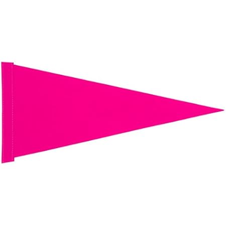 Amazon.com: 6 ft. ATV Solid Pink Pennant Safety Flag with 5/16 White ...