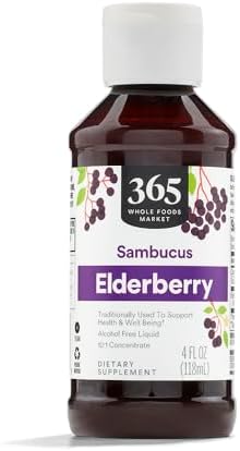Amazon.com: 365 by Whole Foods Market, Syrup Elderberry, 4 Fl Oz