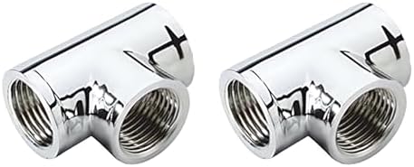 NEW WARE 1/2-Inch Brass Chrome Plated CP TEE with Internal Thread 3-Way ...