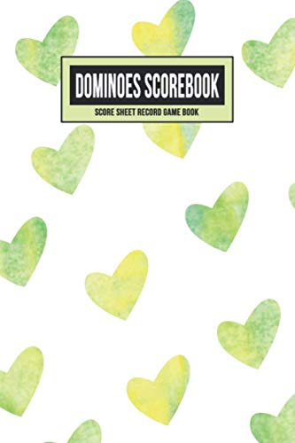 Dominoes Scorebook Score Sheet Record Game Book: Scoring Keeper ...