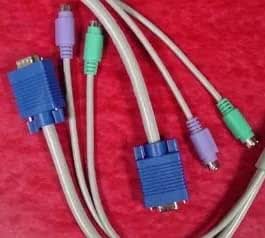 Amazon.com: DATALEX 6ft KVM Cable KVM Bonded Cable 6-Feet with USB and ...