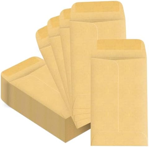 Amazon.com : Aqirva #3 Coin Envelopes 500 Pcs - 2.25×4.5 Inches – Thick ...