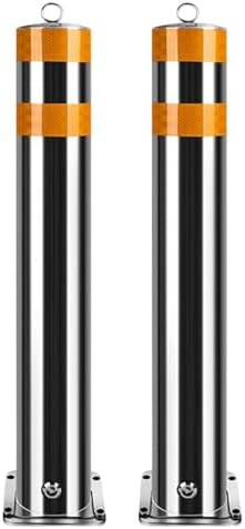 Amazon.com: 2 Pack Portable Safety Bollards with Reflective Strips ...