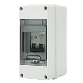 DC Miniature Circuit Breaker, 16A 2P Waterproof Mini Distribution Box ...