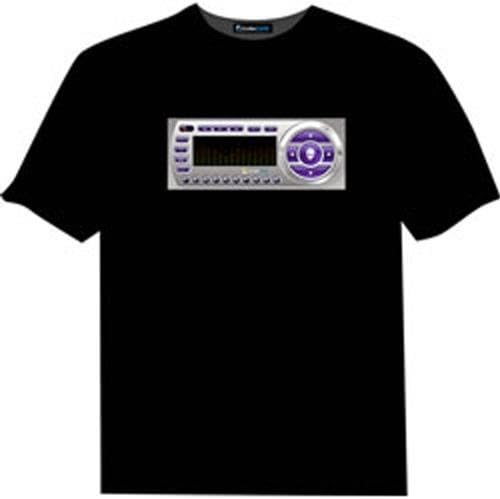 Amazon | フラッシュウエア / FLASHWEAR【音で光るTシャツ】 (ブランド：ELECTRIC T-SHIRTS ...