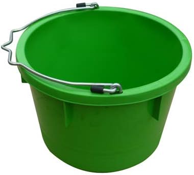 Amazon.com: 8 Quart / 2 Gallon Lime Green Poly Resin Farm/Ranch/Home ...