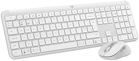 Logitech MK950 Signature Slim Wireless Keyboard and Mouse Combo, Sleek ...