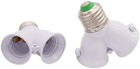 2 in 1 Light Socket Splitter E26 E27 Adapter Converter for Standard LED ...