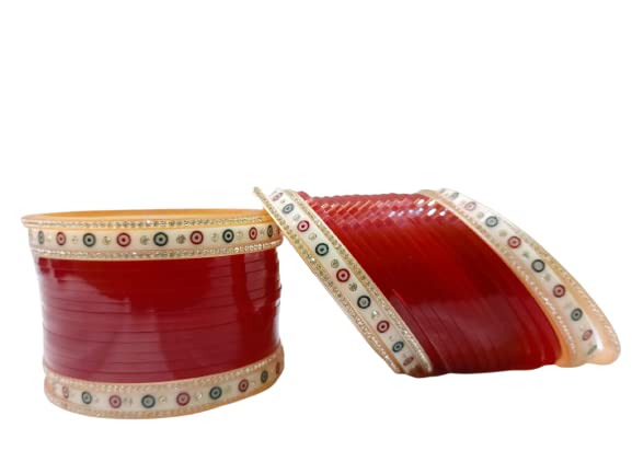 Buy Amar beauty collection Bridal Chuda Punjabi Chuda Red Chuda Chooda ...