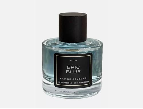 Amazon.com : Epic Blue Eau De Cologne for Men, 3.4 fl oz/100 ml Spray ...