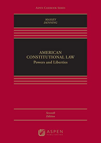 Amazon.com: American Constitutional Law: Powers and Liberties (Aspen ...