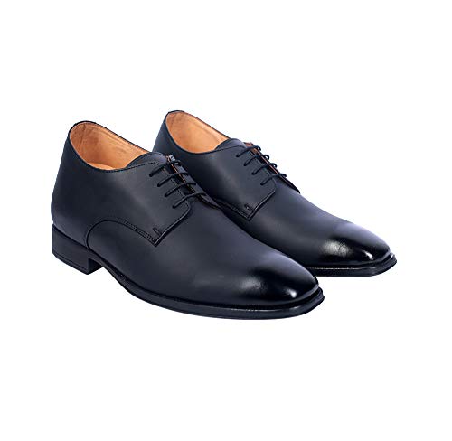 Buy Revox Height Increasing Black Formal Toe Shine Elevator Shoes for ...