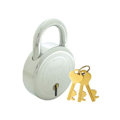 Sheel Niko Lock with 3 Brass Keys (Double Locking) 75mm : Amazon.in ...